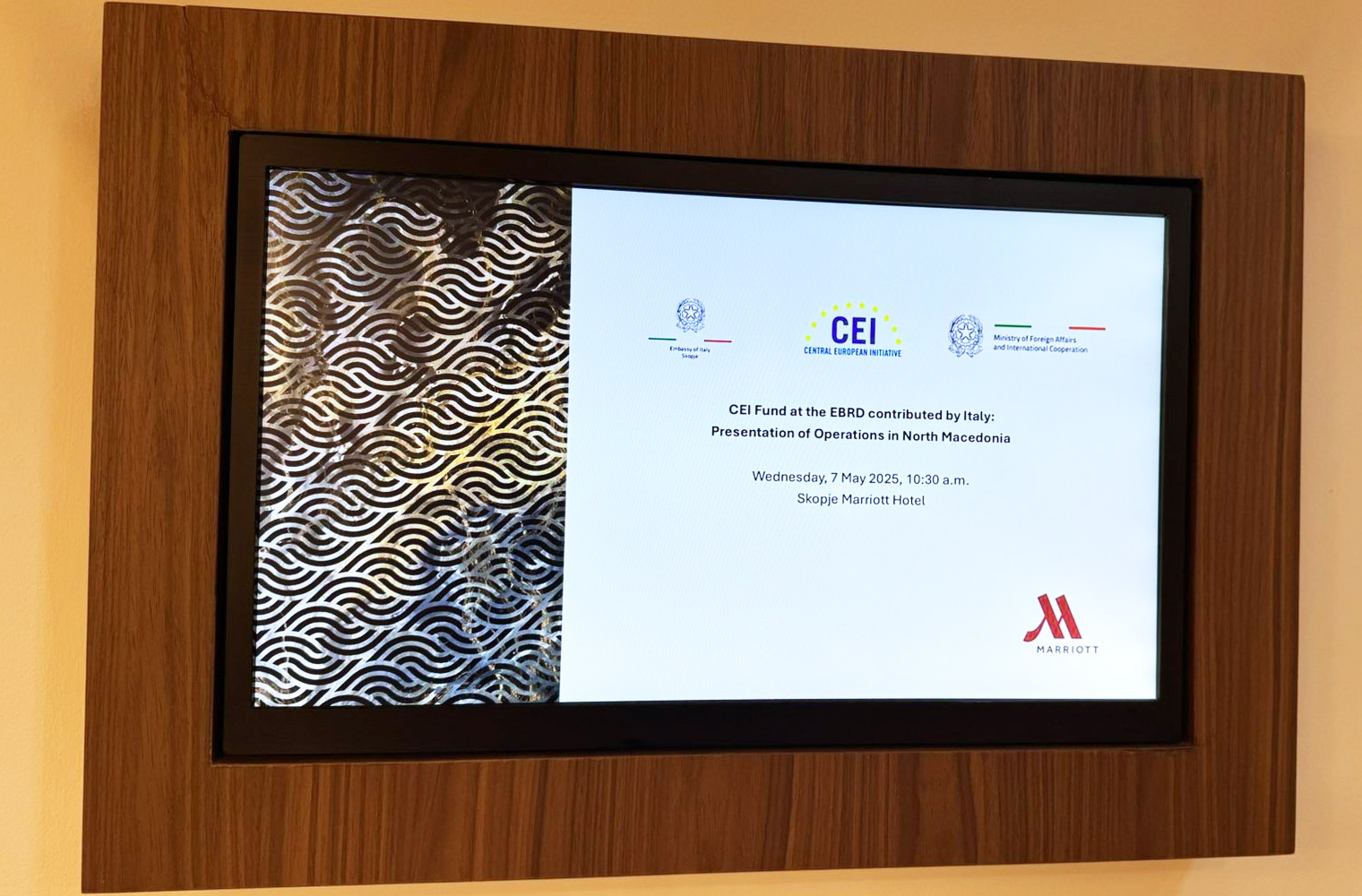 BES joined the event “CEI Fund at the EBRD contributed by Italy” - Balkan Energy School